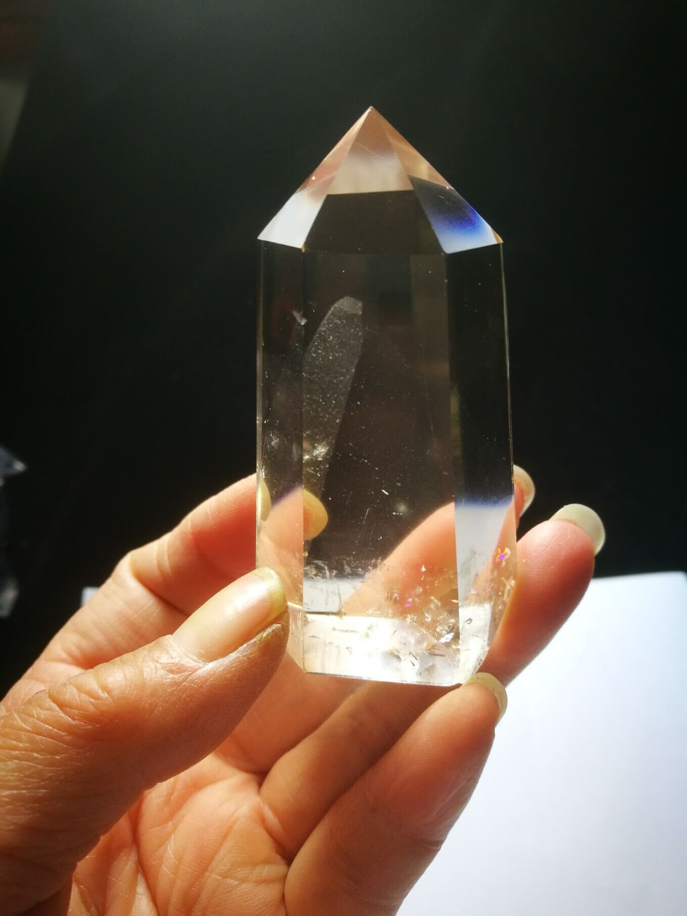 Natural Clear Phantom 6 Sided Crystal Quartz Point 2.71 Inch | Etsy