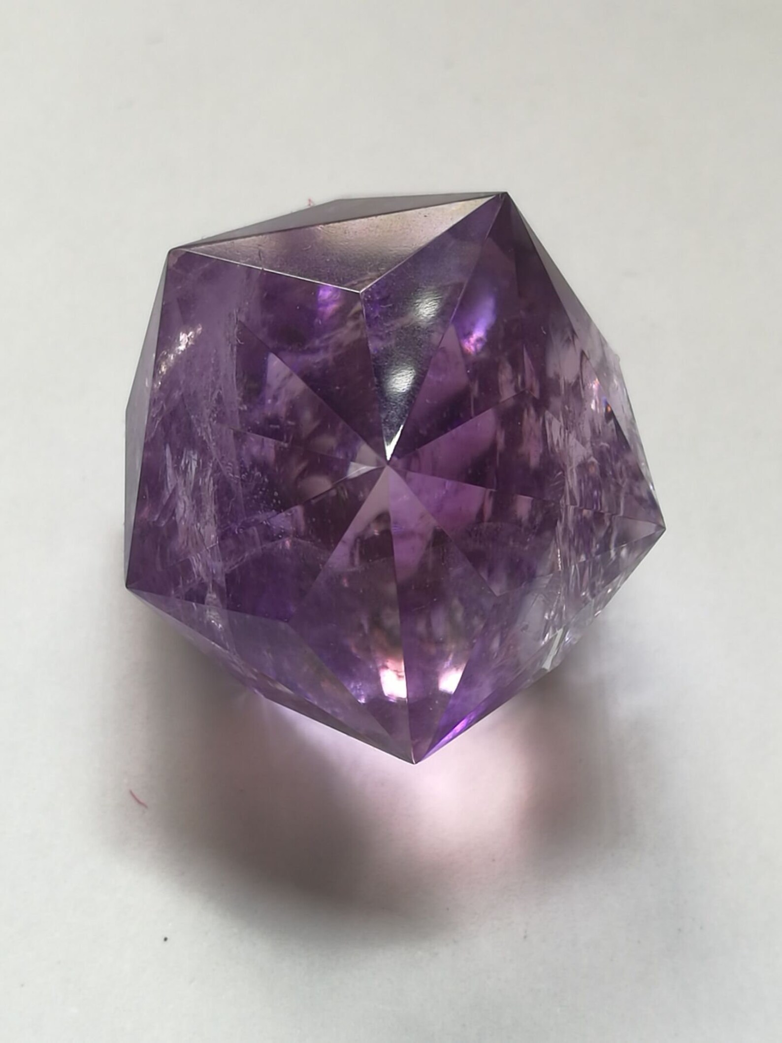 Natural Purple Amethyst Crystal Rainbow Quartz 60 Sided | Etsy