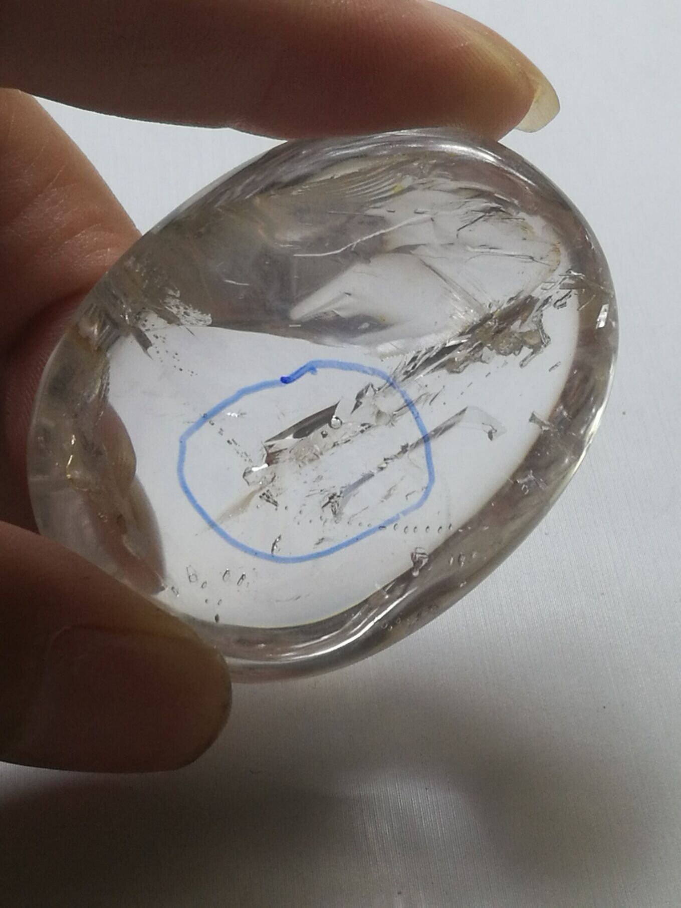 Natural Clear Free Mobile Enhydro Crystal Quartz Polished With - Etsy