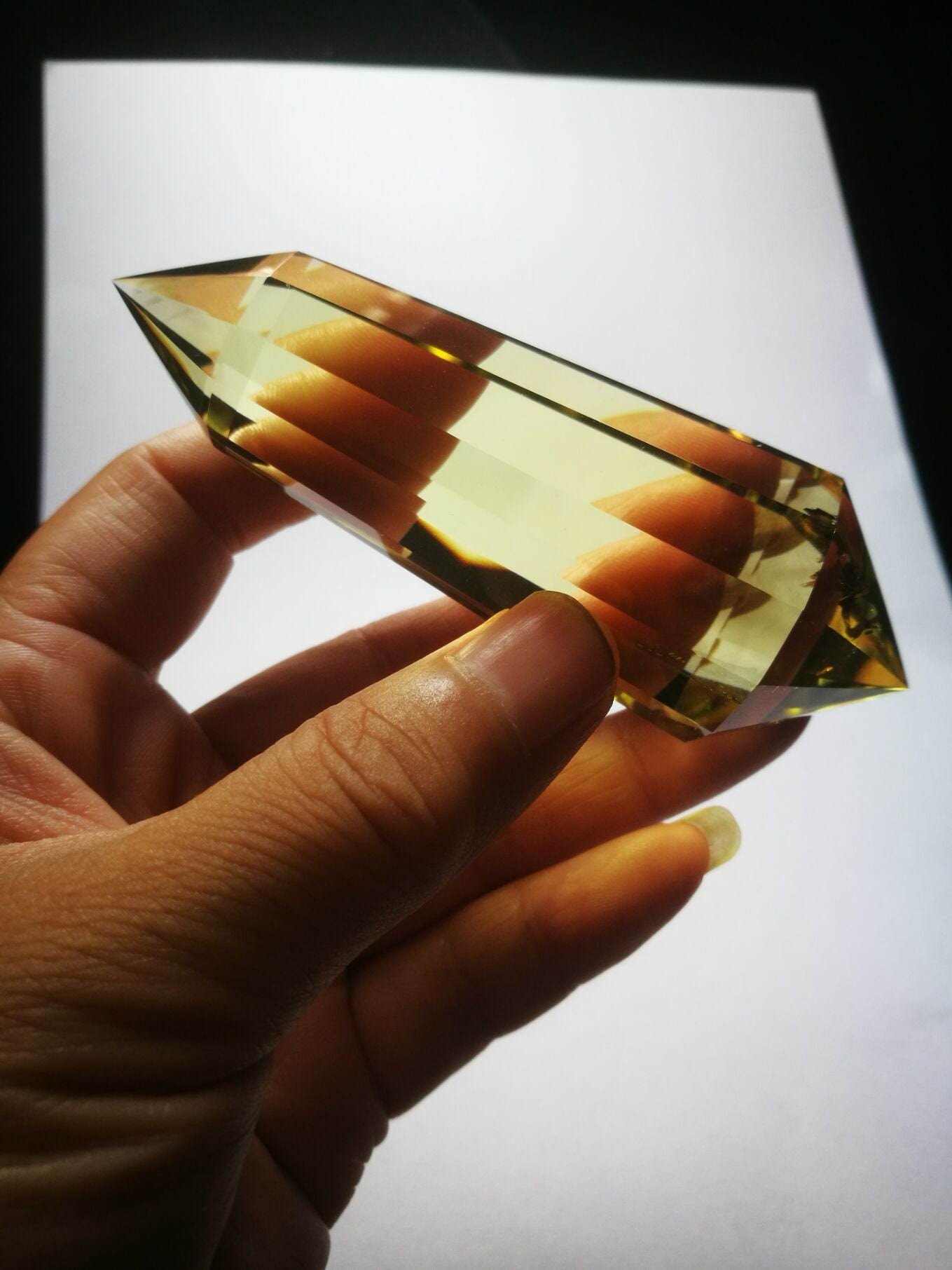 Natural Water Clear Yellow Citrine Crystal Quartz 12 Sided - Etsy