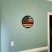Police, Firefighter, Military Clock, Patriotic Gift for Him, Wood Flag ...