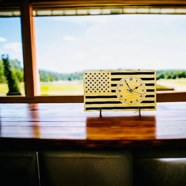 Wooden Flag Clock - Etsy