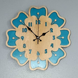 Flower Wall Clock Unique Farmhouse French Country - Etsy