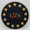 Police, Firefighter, Military Clock, Patriotic Gift for Him, Wood Flag ...