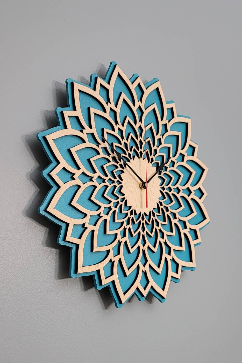 Mandala Wall Clock Wall Hanging Unique Farmhouse French - Etsy