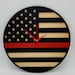 Police, Firefighter, Military Clock, Patriotic Gift for Him, Wood Flag ...