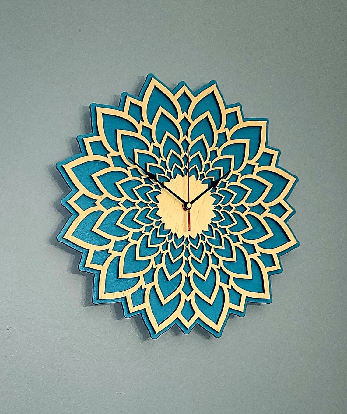 Mandala Wall Clock Wall Hanging Unique Farmhouse French - Etsy
