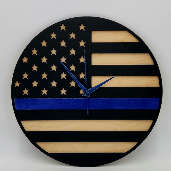 Wooden Flag Clock - Etsy