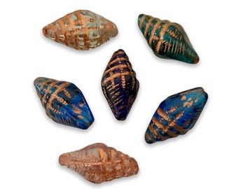 Blue Conch Shell | Etsy