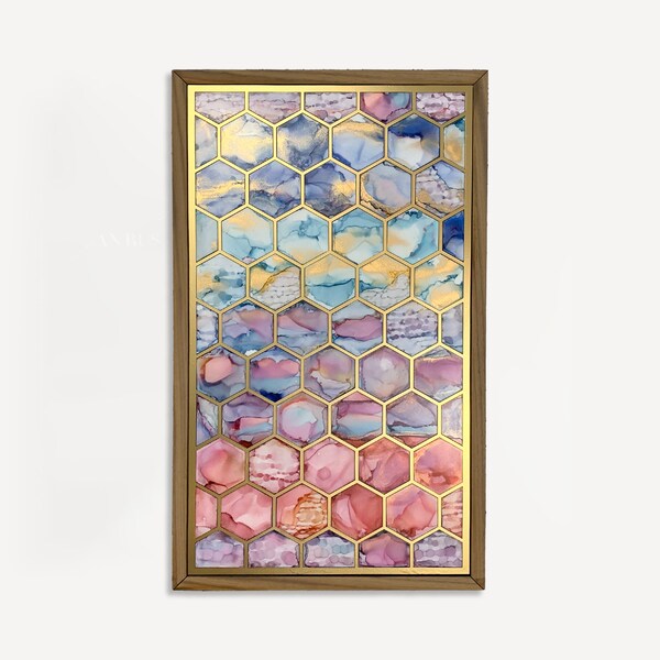 Hexagon Artwork - Etsy