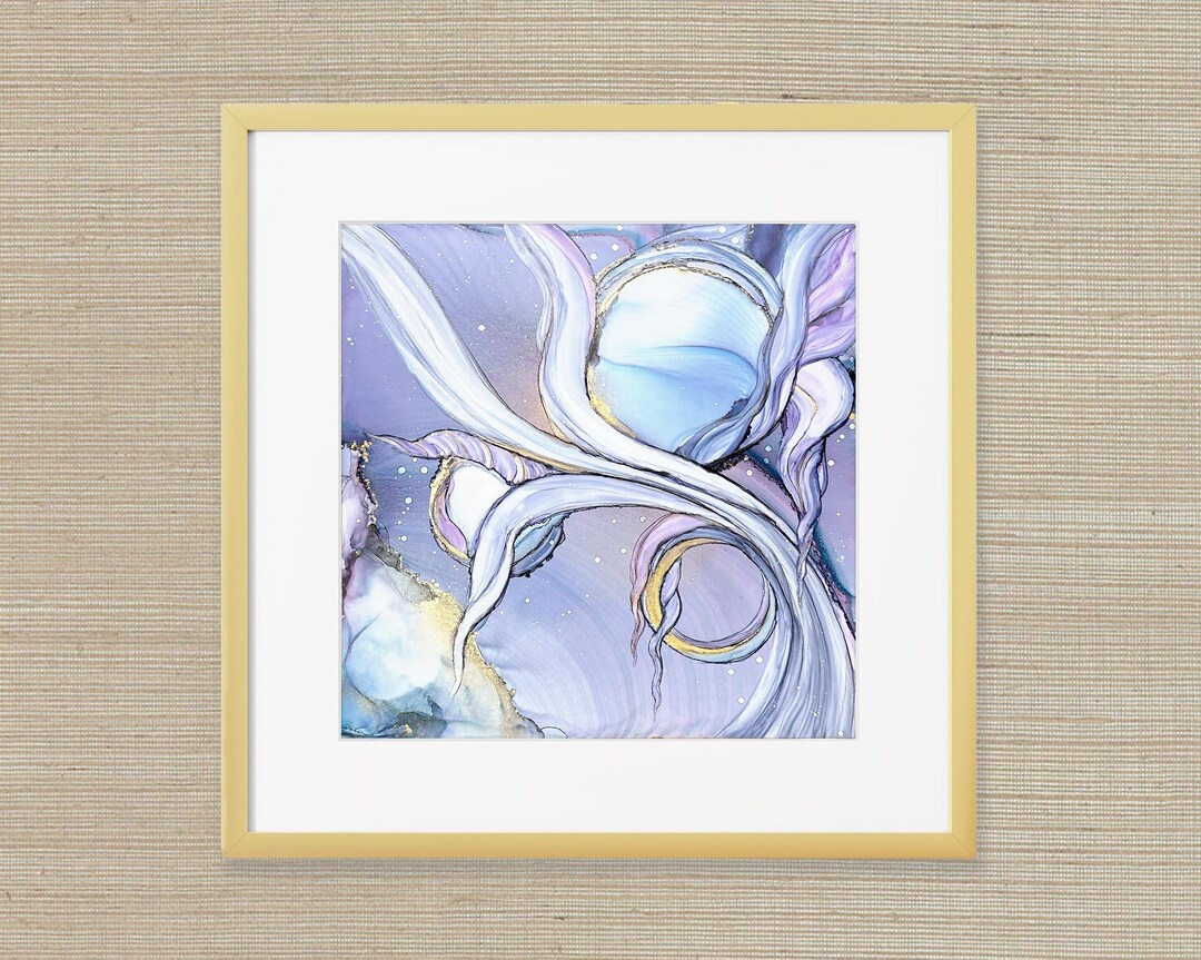 Infinite Curiosity – Original Alcohol Ink Abstract Painting | Lavender ...