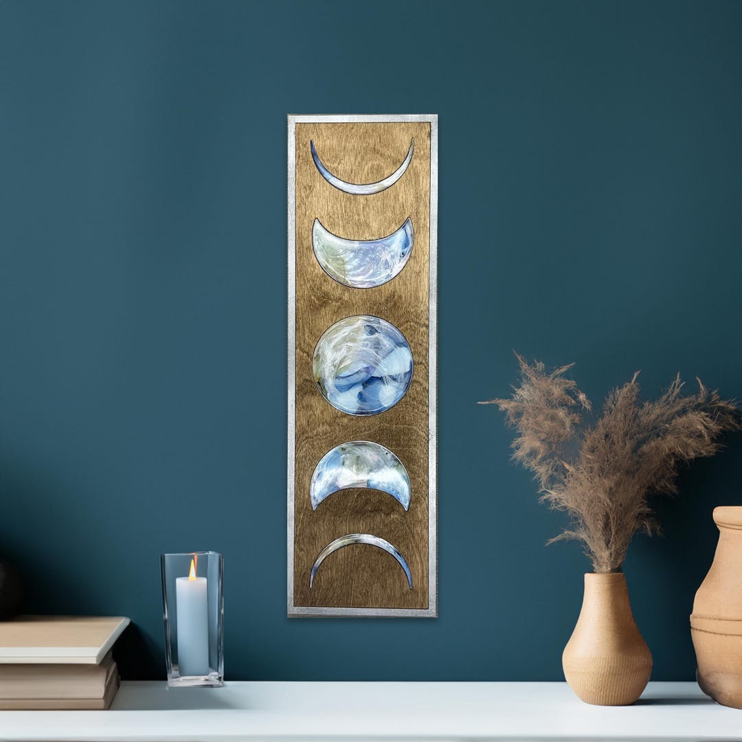 Large Moon Phases~ Unique Art - One of a Kind - Hand-painted Art ...