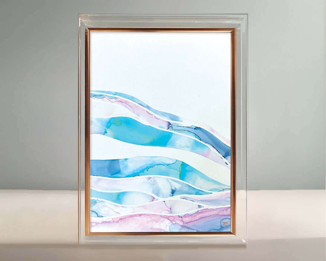 Waves of Delight ~ Hand-painted Artwork - Ready to Frame - Abstract Art ...