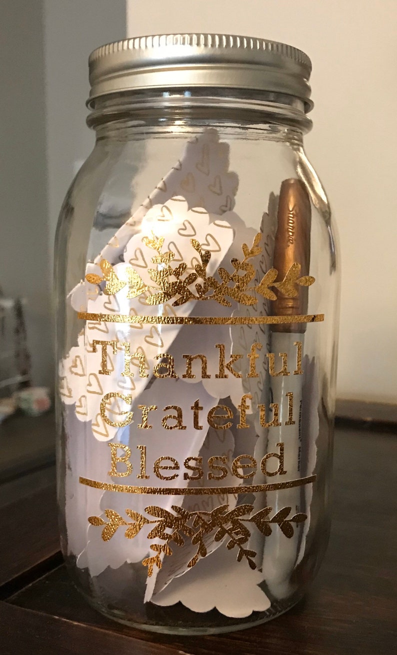 Thankful/grateful/blessed Jar Which Includes a New Sharpie and - Etsy