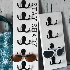 Sunglass Holder | Wooden Wall Rack for Sunglasses | Stay Shady | Hello ...