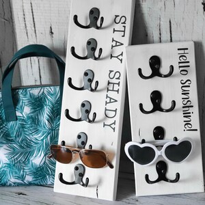 Sunglass Holder | Wooden Wall Rack for Sunglasses | Stay Shady | Hello ...