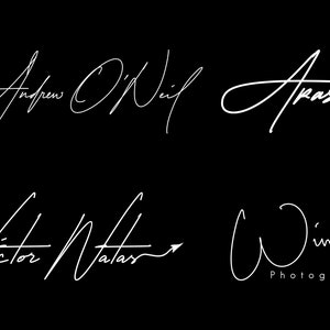 Premade Custom Cursive Handwritten Logo, Real Handwritten Signature ...