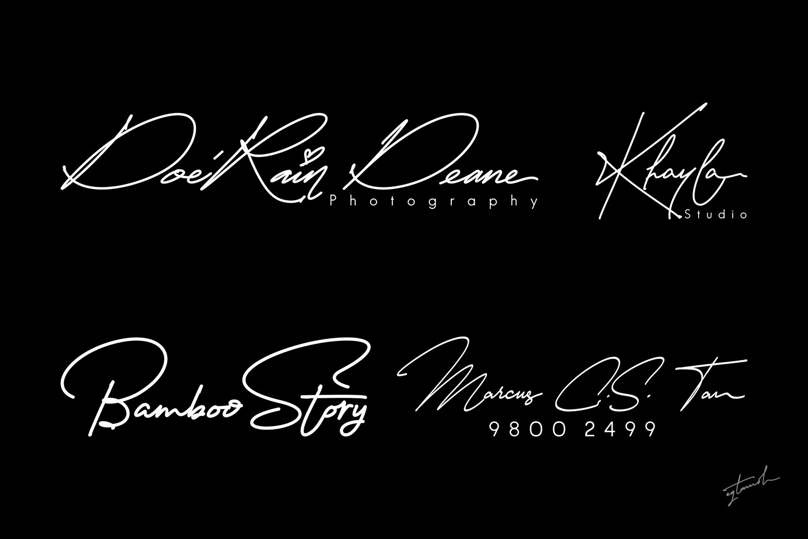 Premade Custom Cursive Handwritten Logo, Real Handwritten Signature ...