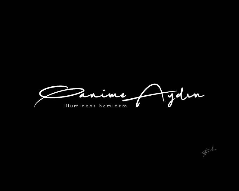 Real Handwritten Signature Logo, No Font or Script, Photography Logo ...