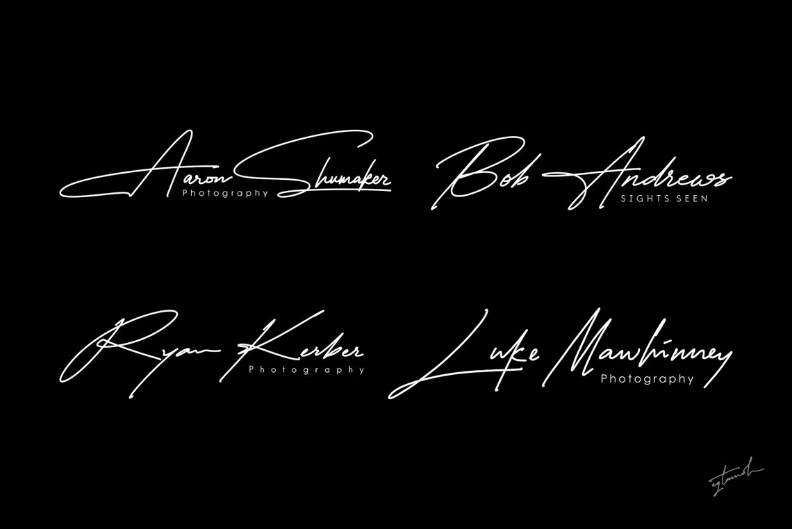 Premade Custom Cursive Handwritten Logo Real Handwritten | Etsy