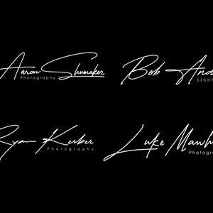 Premade Custom Cursive Handwritten Logo, Real Handwritten Signature ...