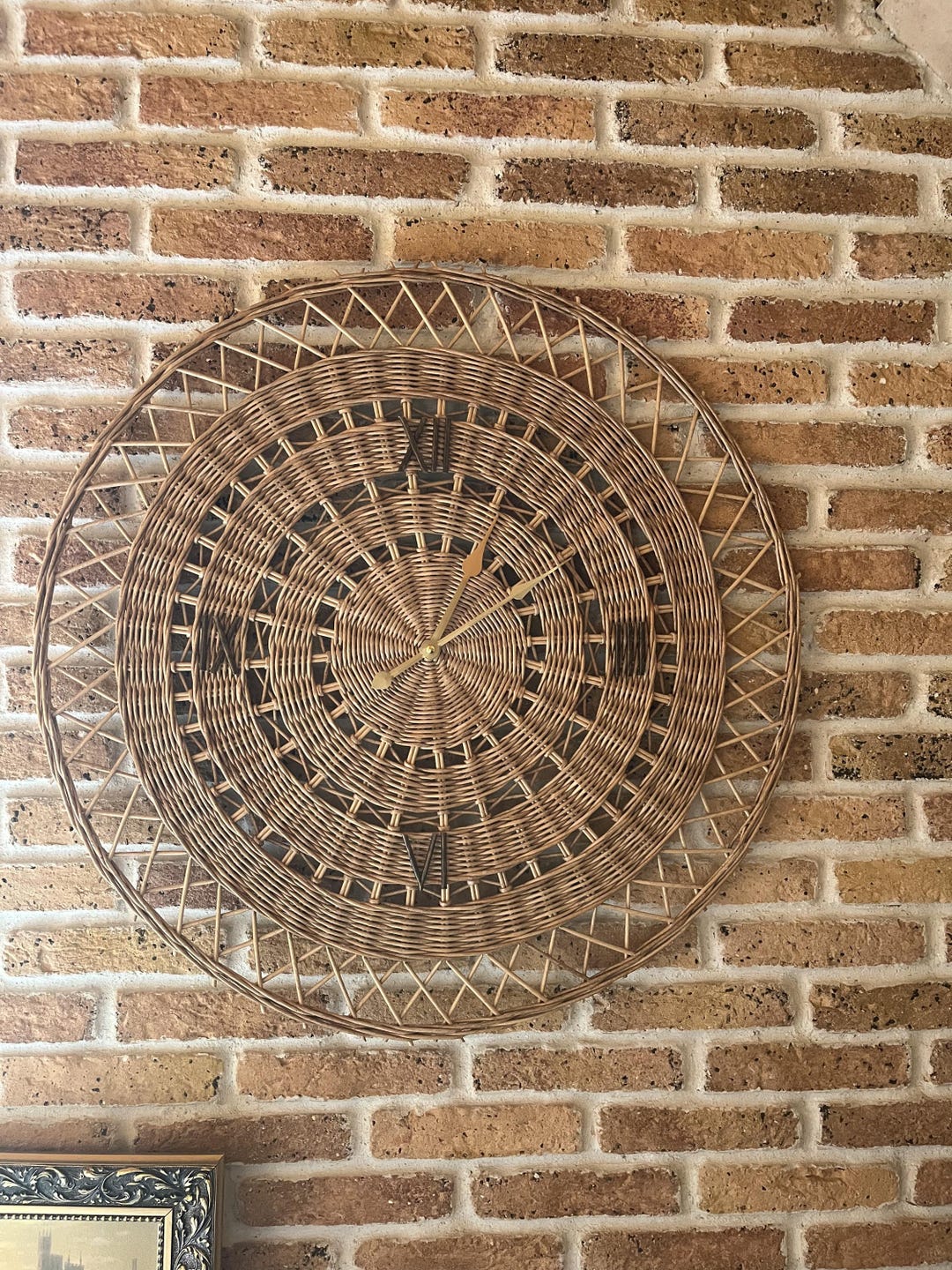 Handmade Wicker Wall Clock, Eco-friendly Home Decor - Etsy