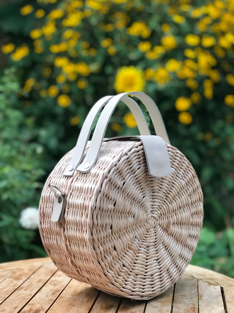 Wicker Round Bag - Etsy