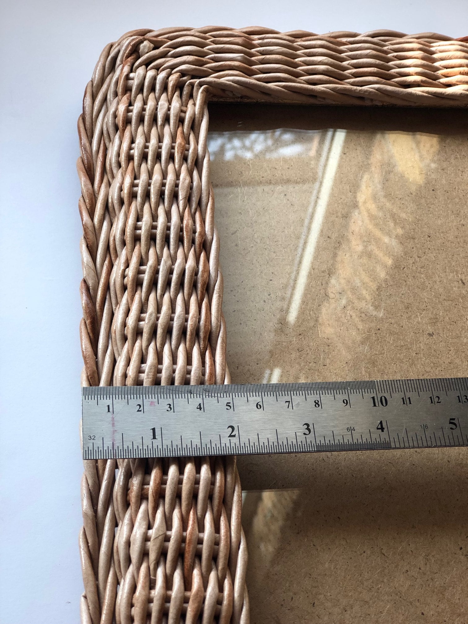 Wicker Picture Frame Wicker Photo Frame A3 Vintage Frames - Etsy