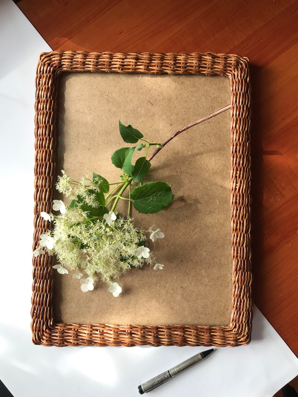 Wicker Photo Frame A4 Wicker Picture Frame Frames A4 - Etsy