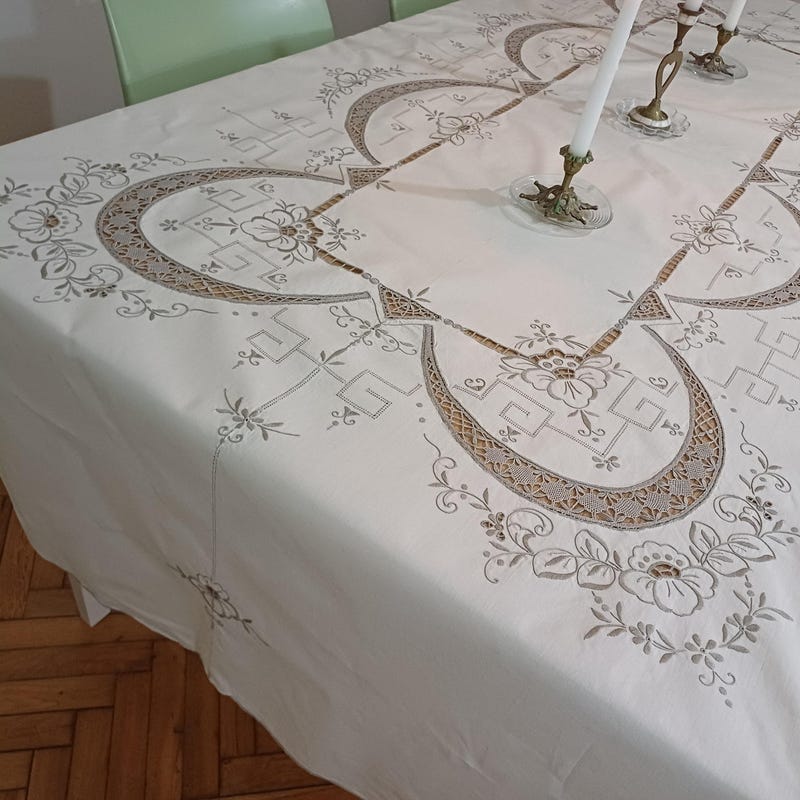 Irish Linen Tablecloth - Etsy