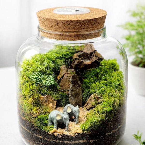 Small Terrarium Glass Jar - Etsy