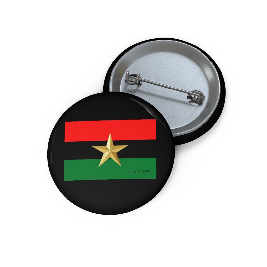 Juneteenth Flag Pin Buttons - Etsy