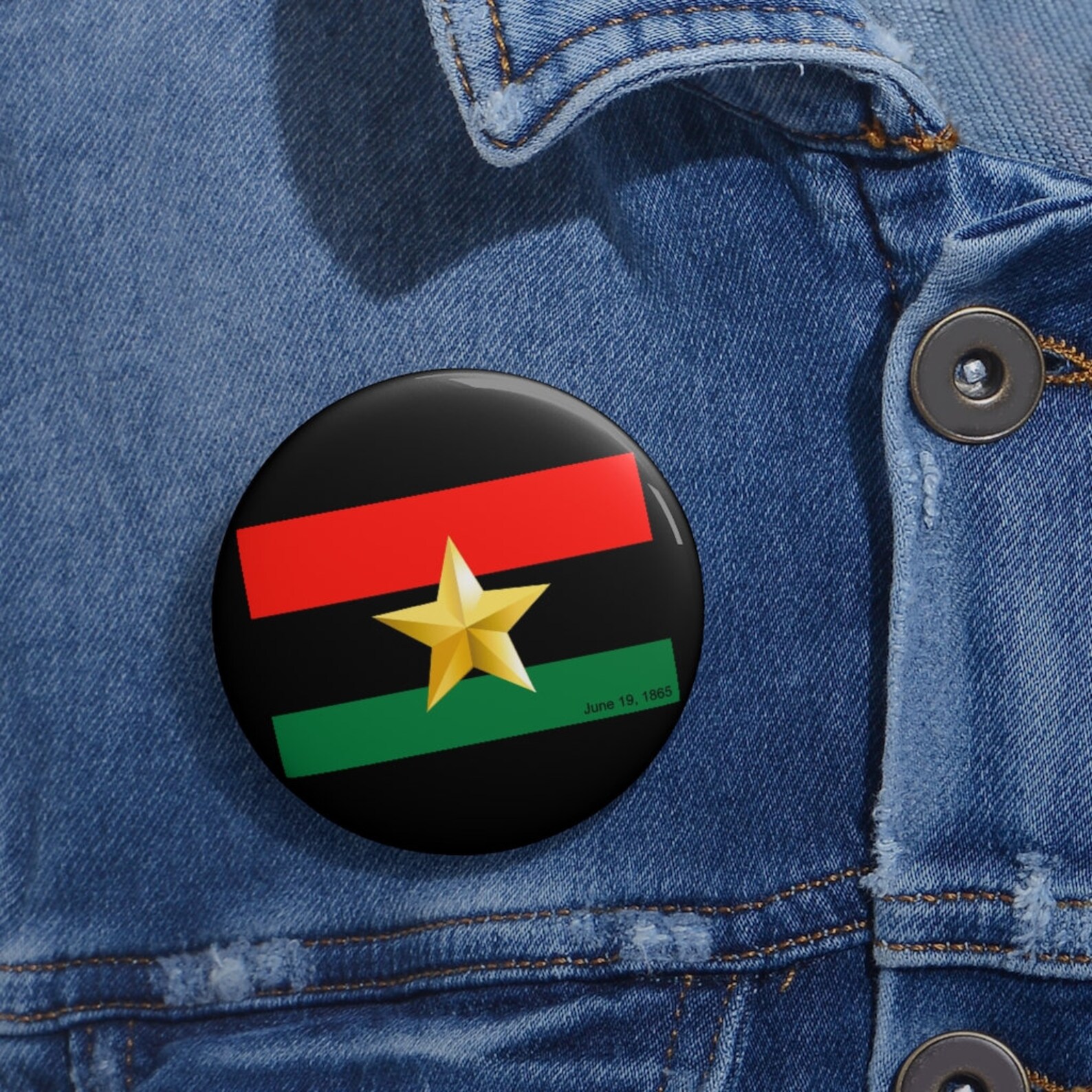 Juneteenth Flag Pin Buttons - Etsy