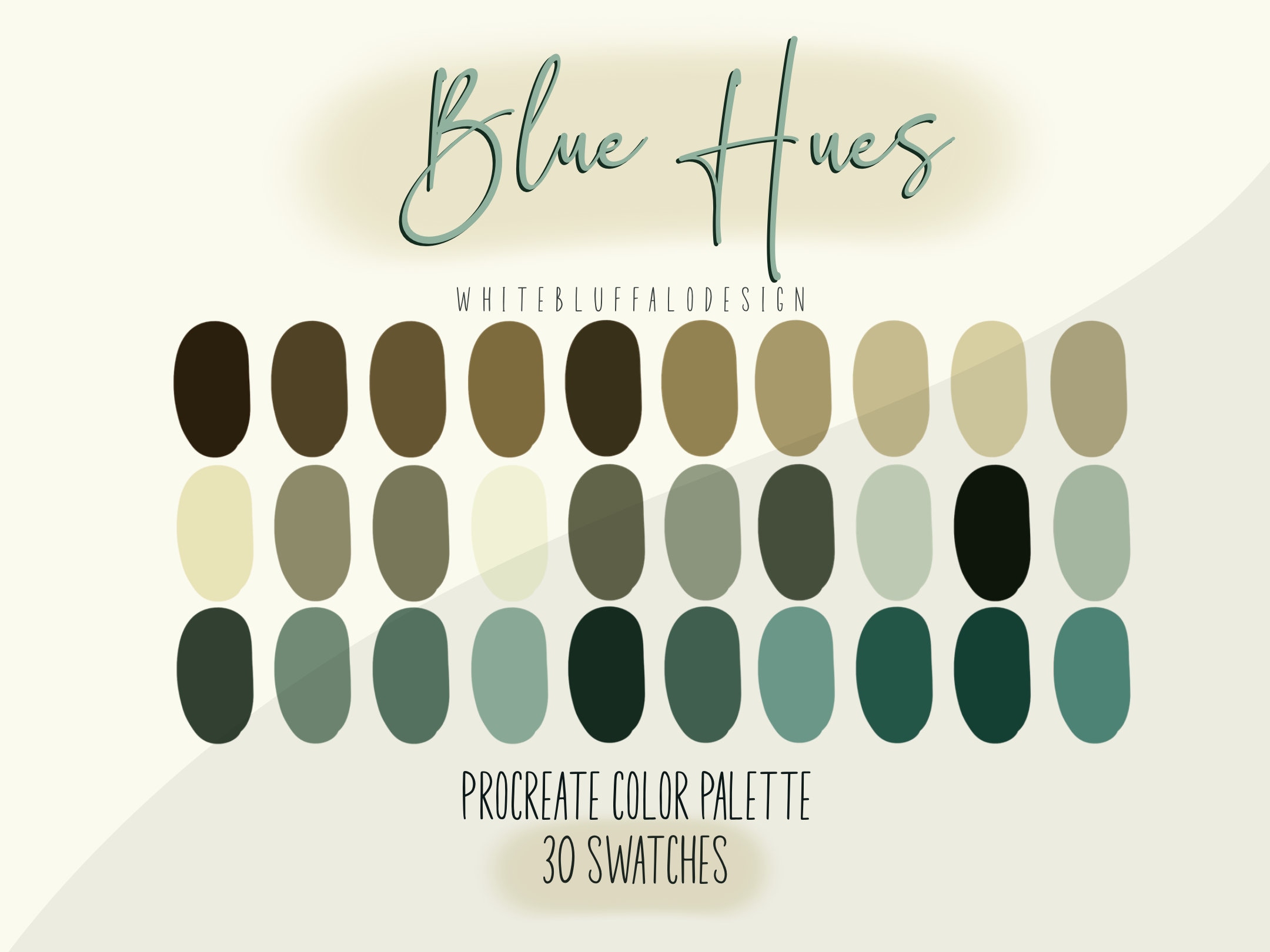 Blue Hues Color Palette, Procreate Color Palette, Rose Color Palette ...