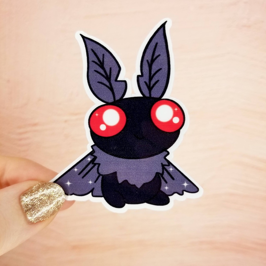 Mothman Sticker, Cryptid Sticker, Cute Cryptid, Cute Mothman Sticker ...
