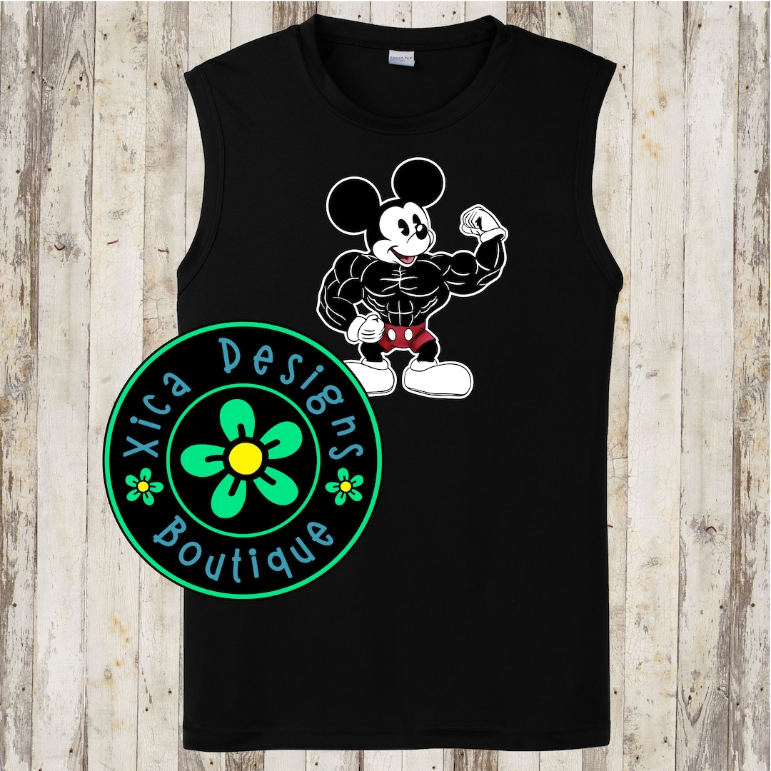 Buff Mickey Mouse DRI-FIT Tank: Vintage Gym Shirt - Etsy