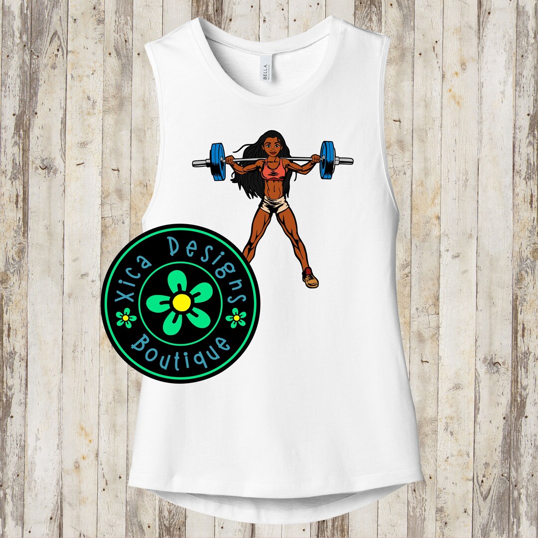 Workout Moana DTG Muscle Tank, DTG Workout Shirt, Weightlifting Shirt ...