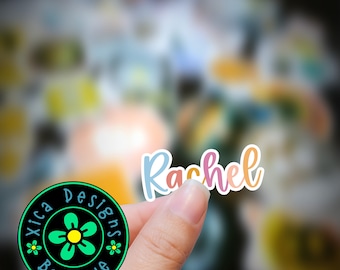Custom Name Sticker, Name Decal, Personalized Vinyl Sticker, Tumbler ...