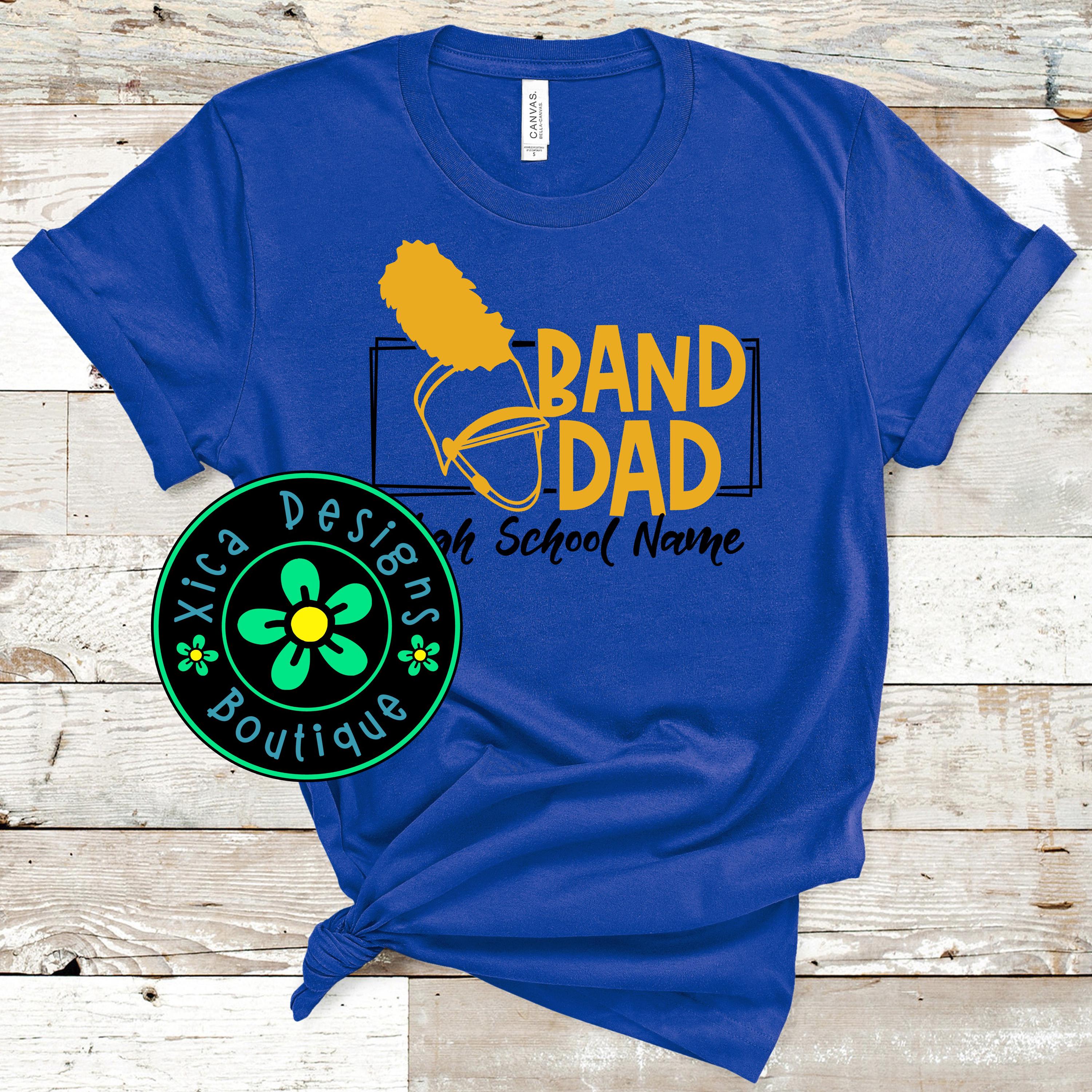 Band Dad Shirt: Marching Band Shako, Percussion T-shirt - Etsy