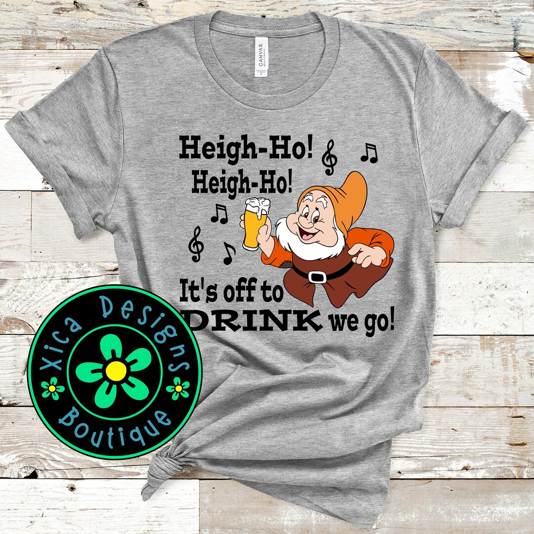 Happy Beer DTG Shirt, Happy Dwarf Shirt, Snow White Shirt, Food and ...
