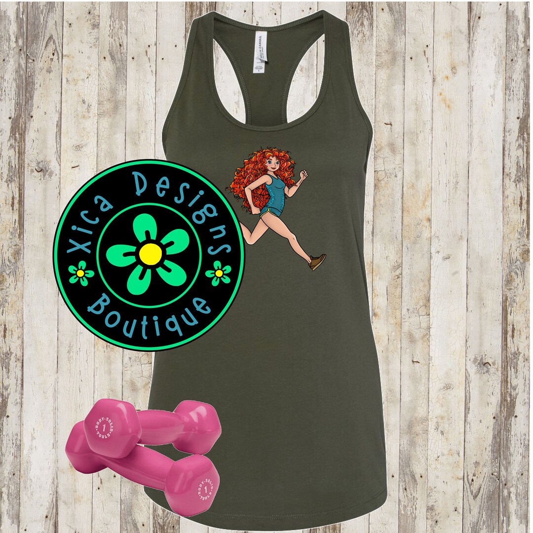 Merida Running Racerback, Merida Shirt, Disney Princess Half Marathon ...