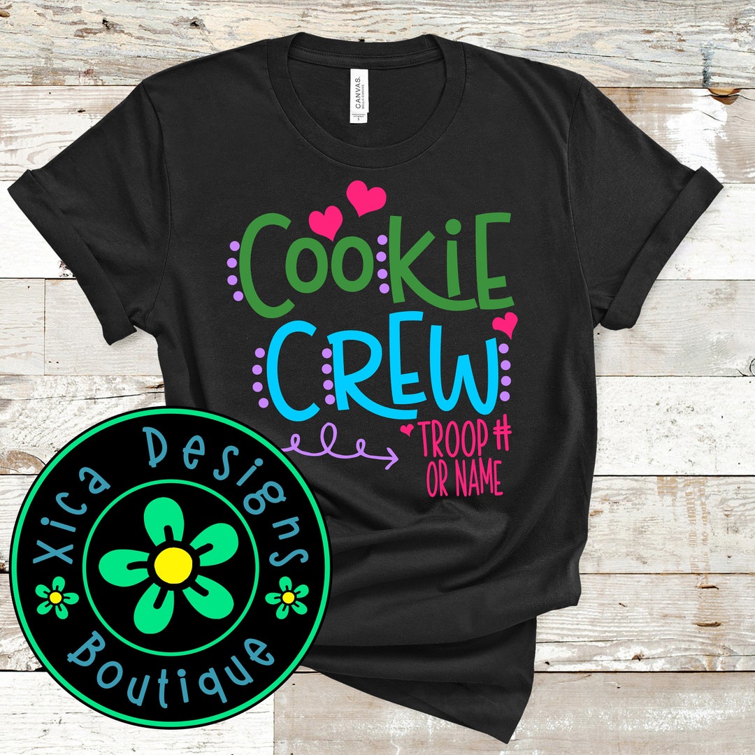 Cookie Crew DTG Shirt, Girl Scout Cookies Shirt, DTG Cookie Seller ...