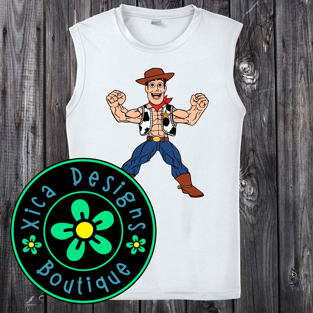 Buff Woody DRI-FIT Tank Top: Toy Story Gym Shirt - Etsy