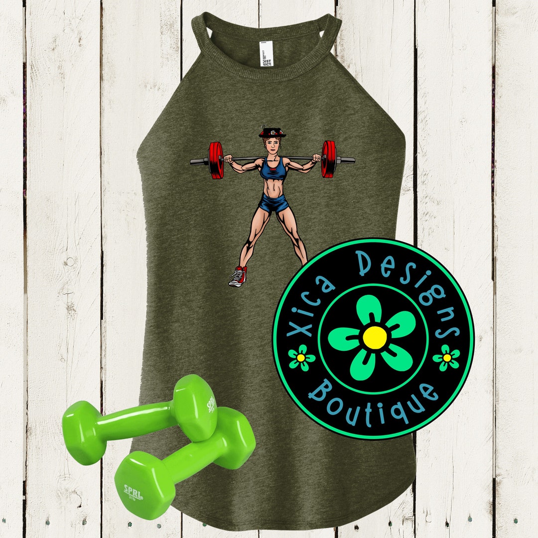 Workout Mary Poppins Rocker Tank, DTG Workout Tank, DTG Princess ...
