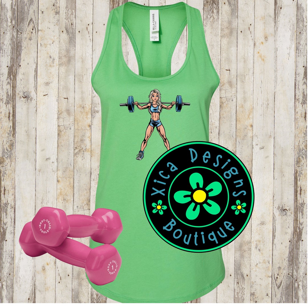 Elsa Workout Racerback, Disney Princess Workout, DTG Workout Shirt ...