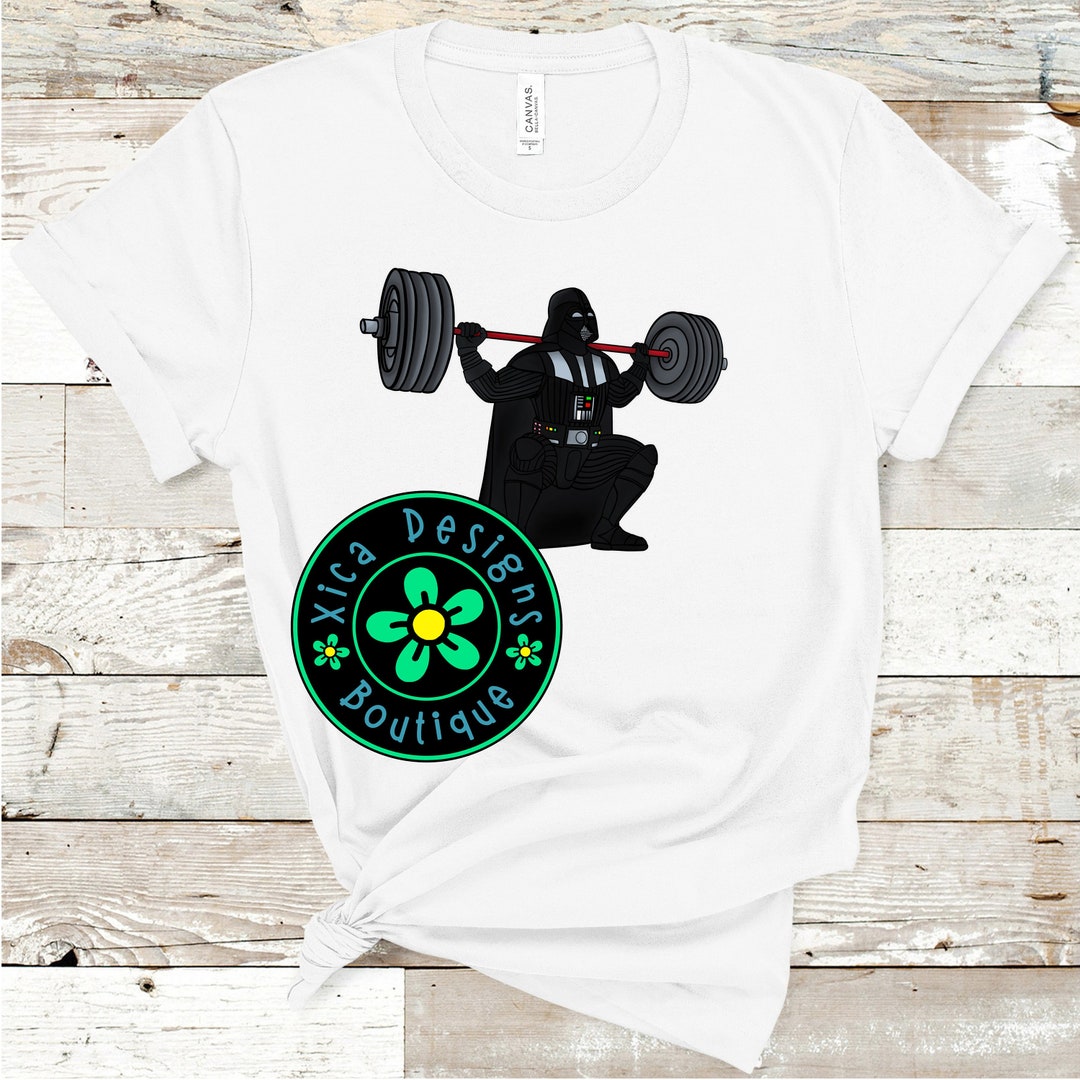 Squats Darth Vader, Star Wars Shirt, Darth Vader Barbell Shirt, Workout ...