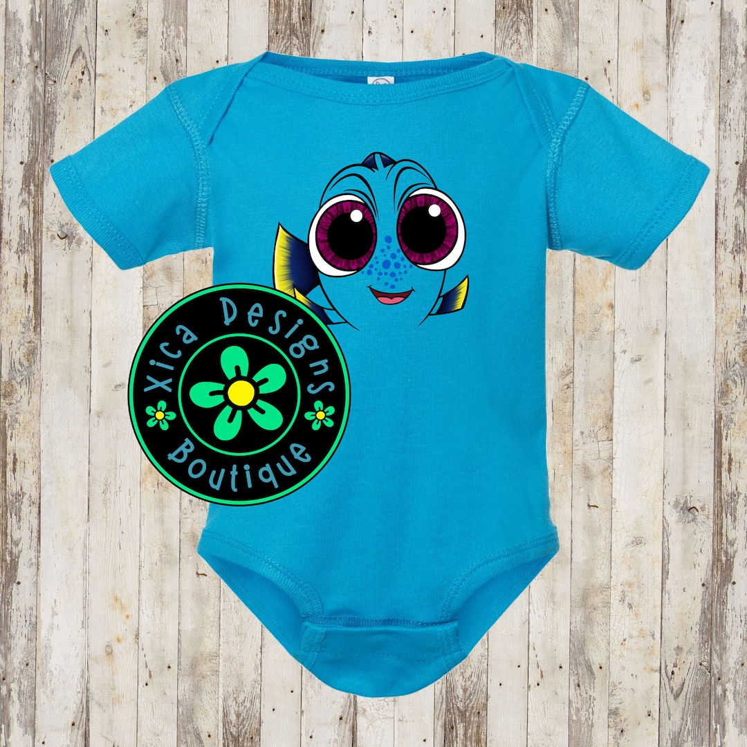 Baby Dory Bodysuit, Finding Nemo Dory Bodysuit, Costume Bodysuit ...
