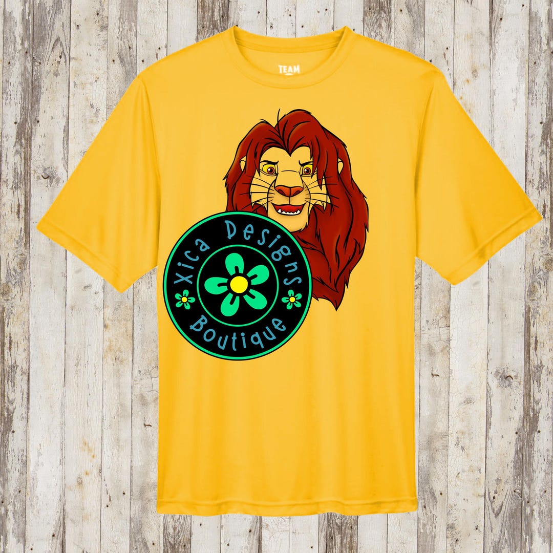 Simba Drifit Shirt: the Lion King Adult Costume, Halloween Shirt - Etsy