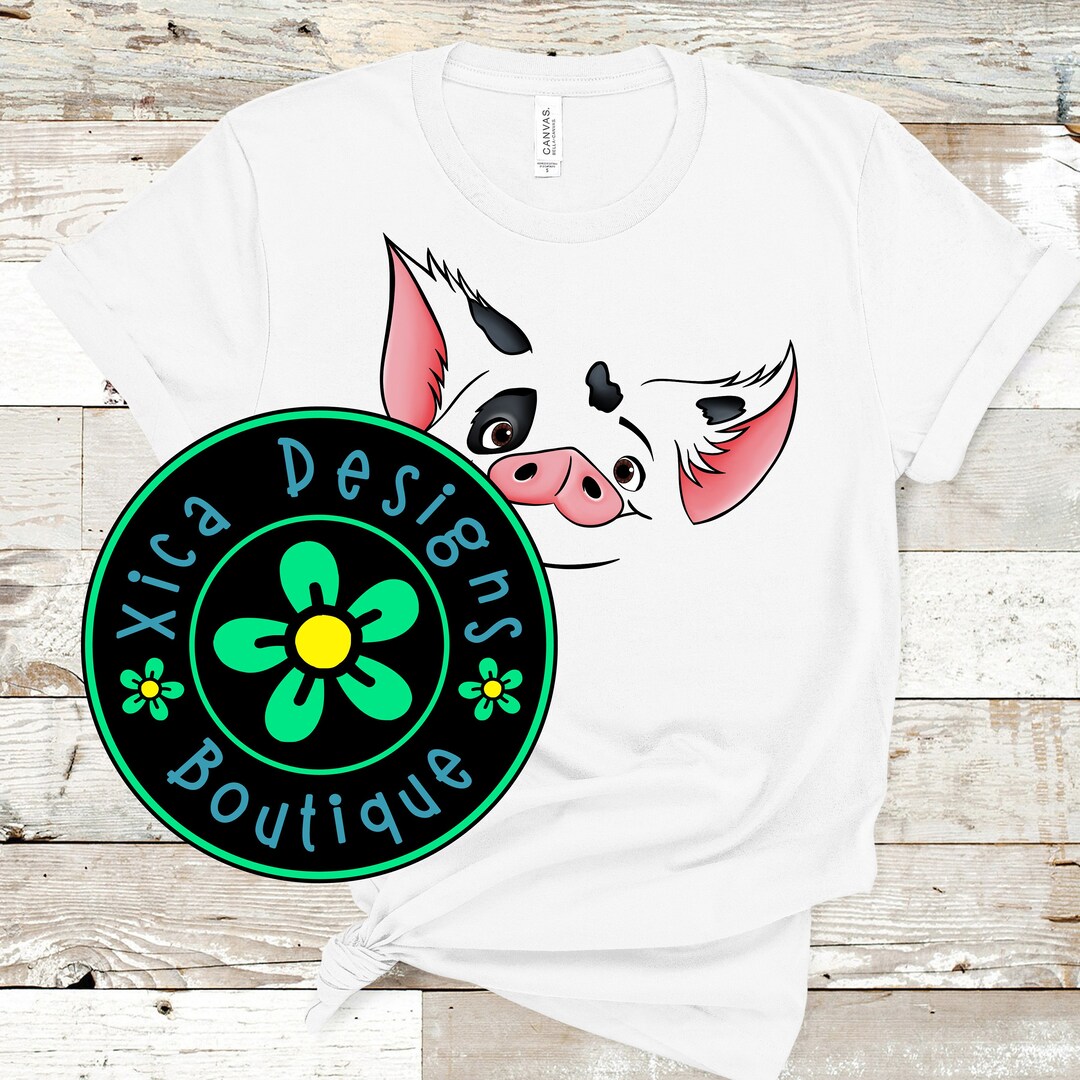 Moana Pua Pig Face Shirt - Halloween Costume Tee - Etsy