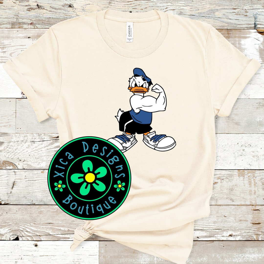 Donald Duck Shirt, DTG Donald Shirt, Buff Donald Shirt, Working Out ...